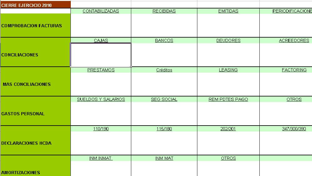 Plantilla Excel cierre contable lista para usar facillmente