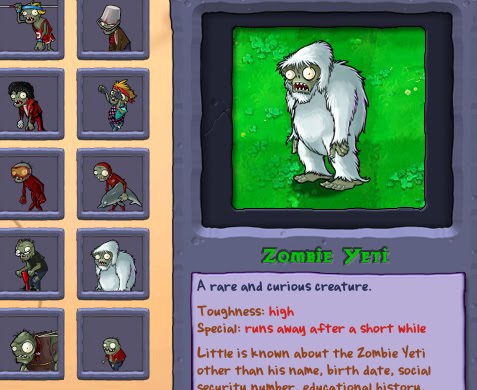 Plants vs Zombies Almanac