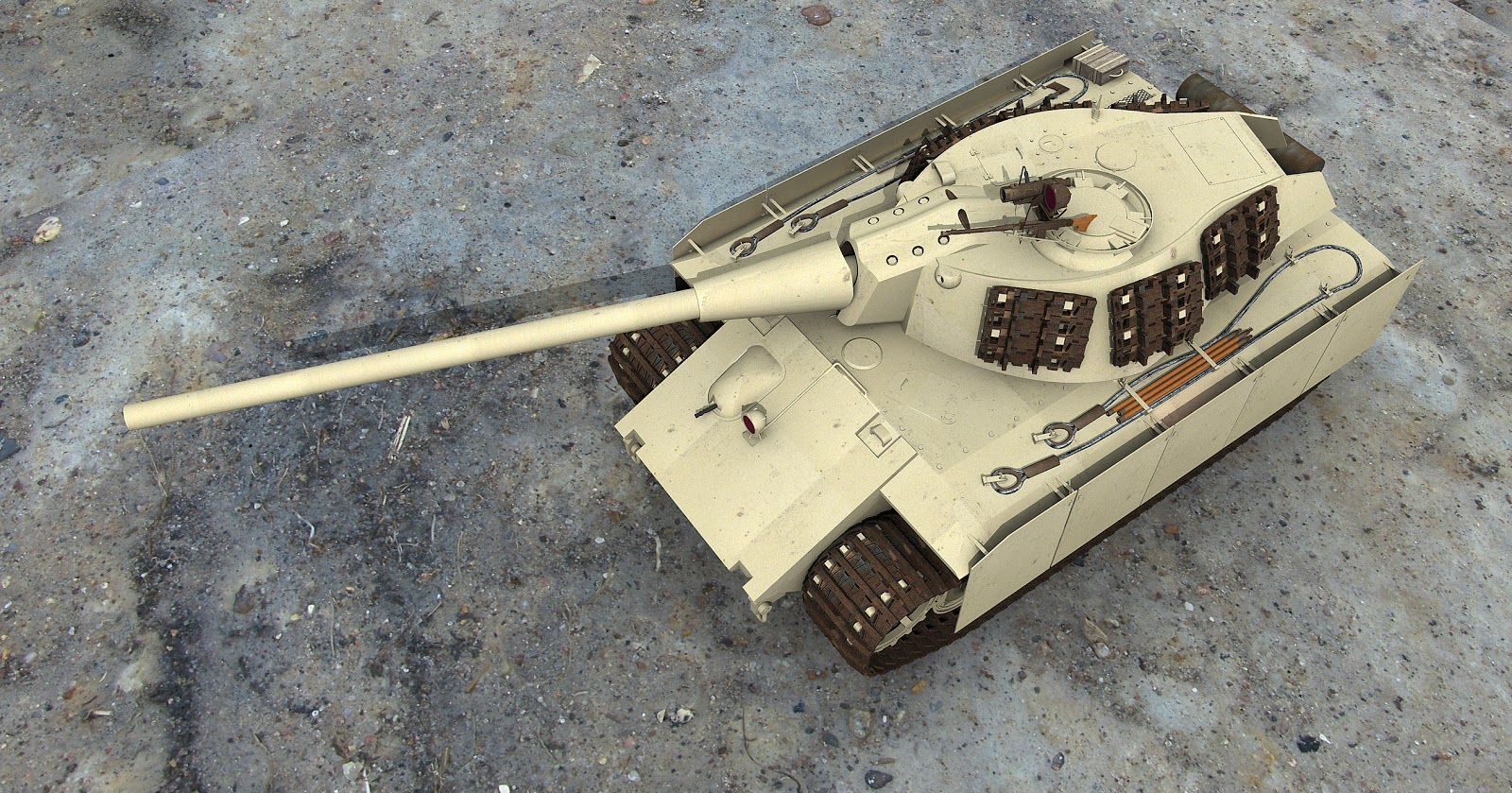 SketchUP Power 草圖力量: E79 (Paper tank 計劃戰車