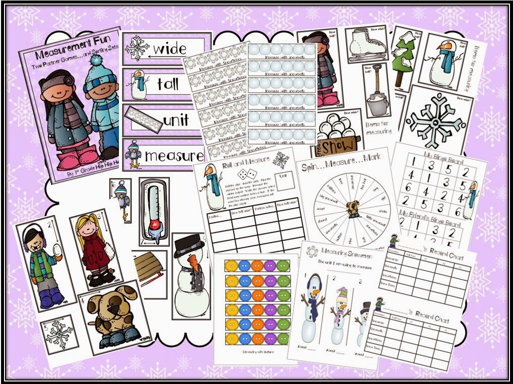 1st Grade Hip Hip Hooray!: Winter measurement fun!