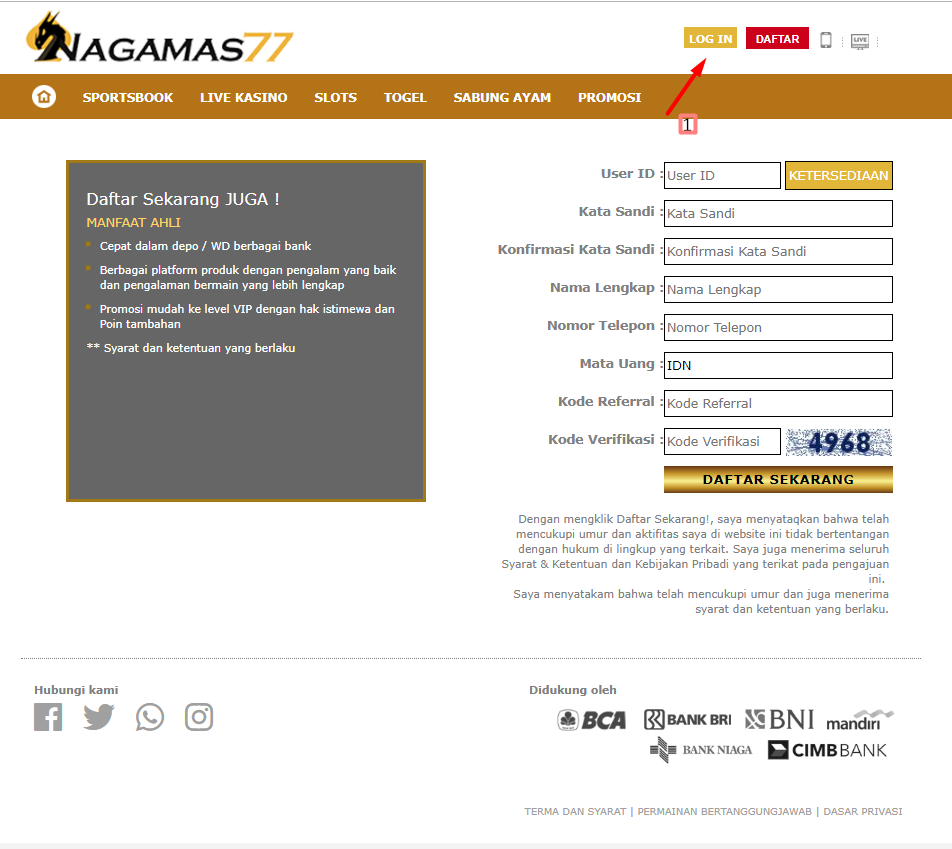 PANDUAN UNTUK LOGIN DI JUDI SITUS ONLINE TERPERCAYA