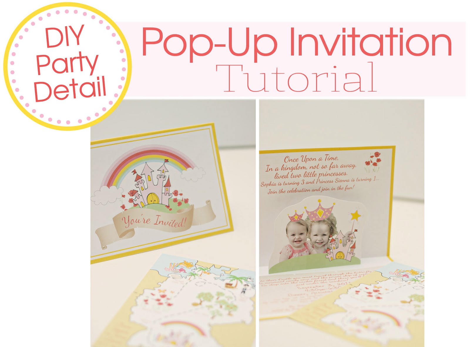 DIY Pop-Up Invite for The Girls’ Storybook Princess Party – At Home ...