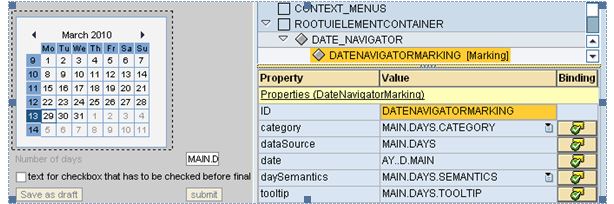 SAP Technical tips: Webdynpro Date Navigator Marking