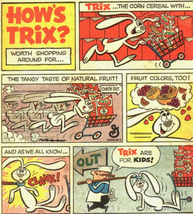 Erik At The Gates: Erik Eats Cereal: Trix (With Fruitalicious Swirls!)