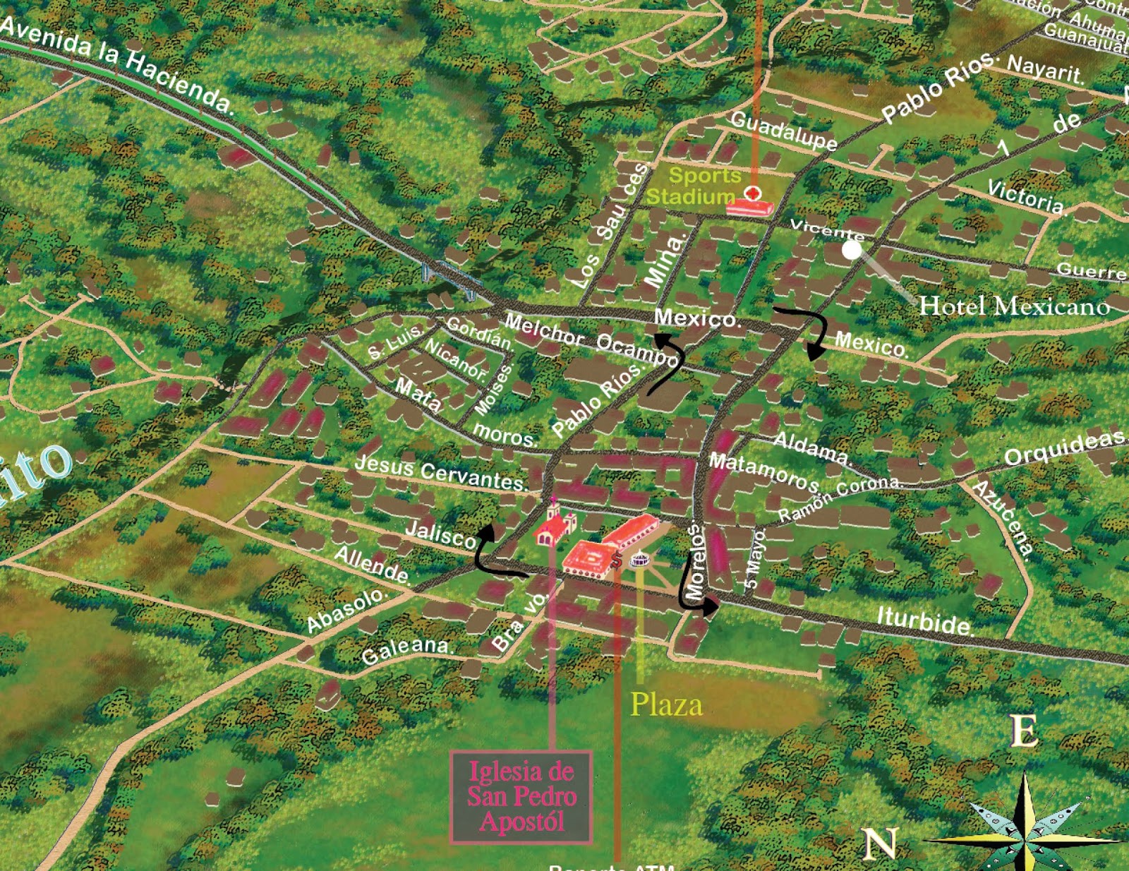 Mapa Jeff Cartography: Cabo Corrientes Road Map