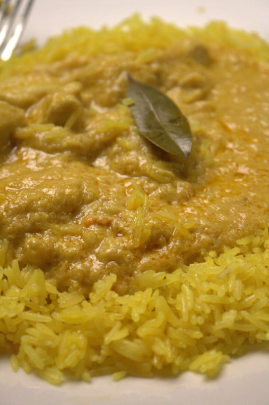meal for one: Asda's Indian chicken korma with pilau rice