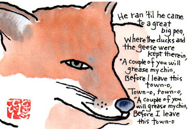 dosankodebbie's etegami notebook: a week of foxes