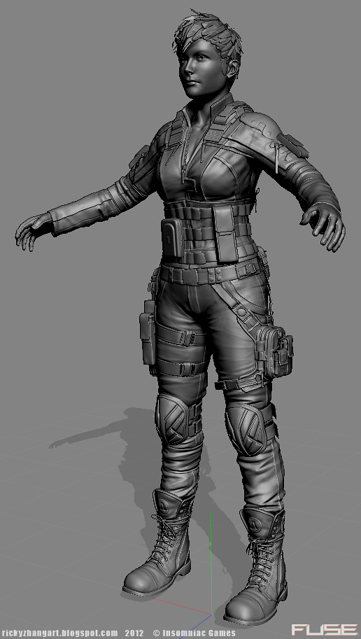 Ricky Zhang Art: Fuse (Overstrike) Character Assets 2011-2012