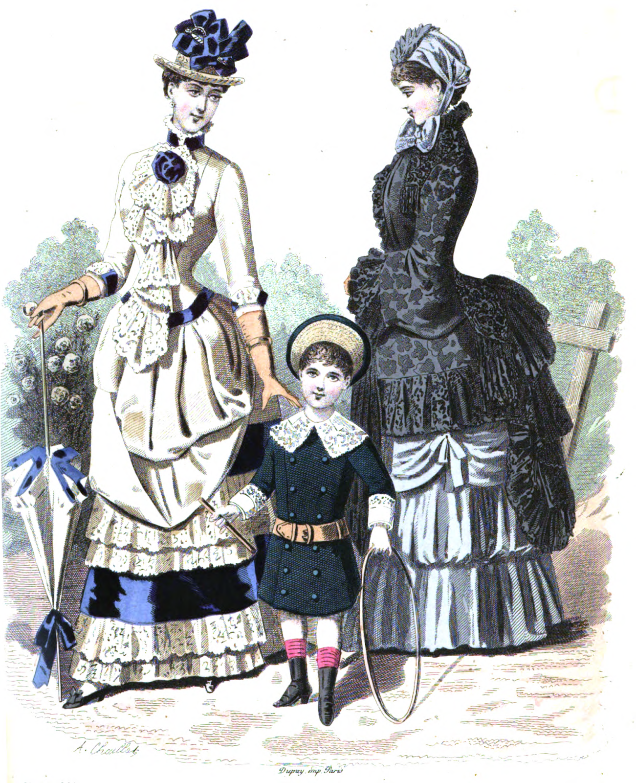 19th Century Historical Tidbits: 1884 French Fashions