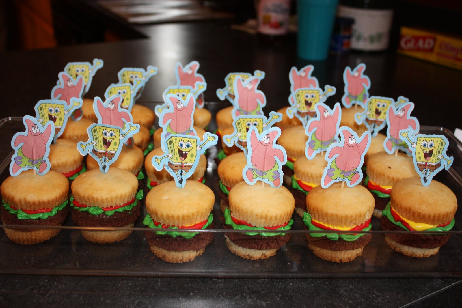 Krabby Patty Cupcakes