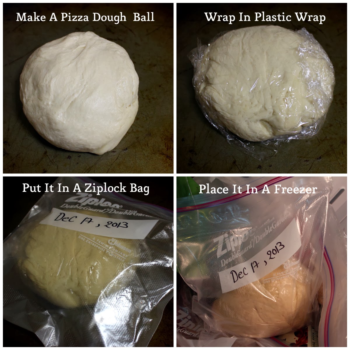 Preety's Kitchen: How To ( Freeze & Thaw ) Homemade Pizza Dough ...