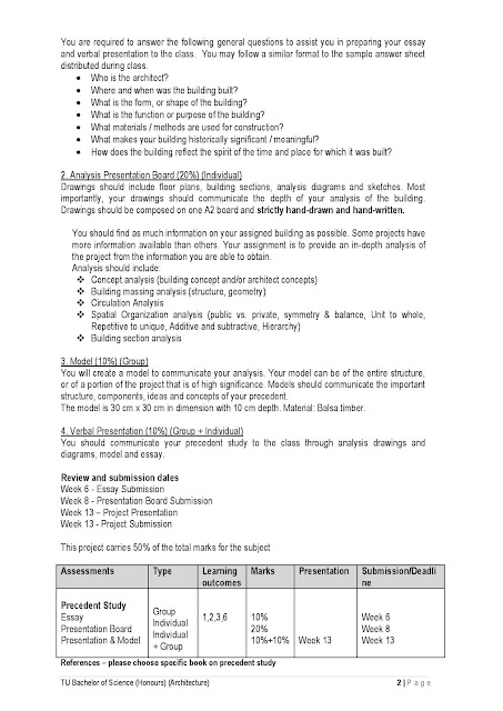 Architecture E-Portfolio: Project : Precedent Study Brief