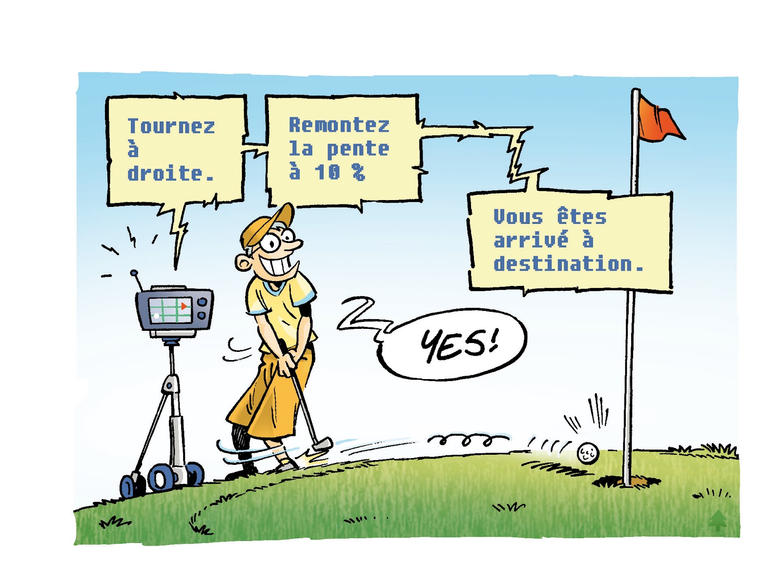 Francis SAPIN BD humoristiques: Golf magazine (Illustrations)