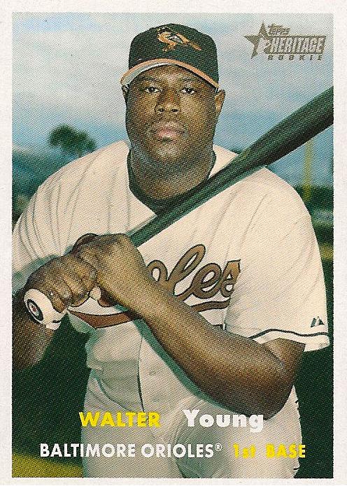 Orioles Card "O" the Day: Walter Young, 2006 Topps Heritage #216