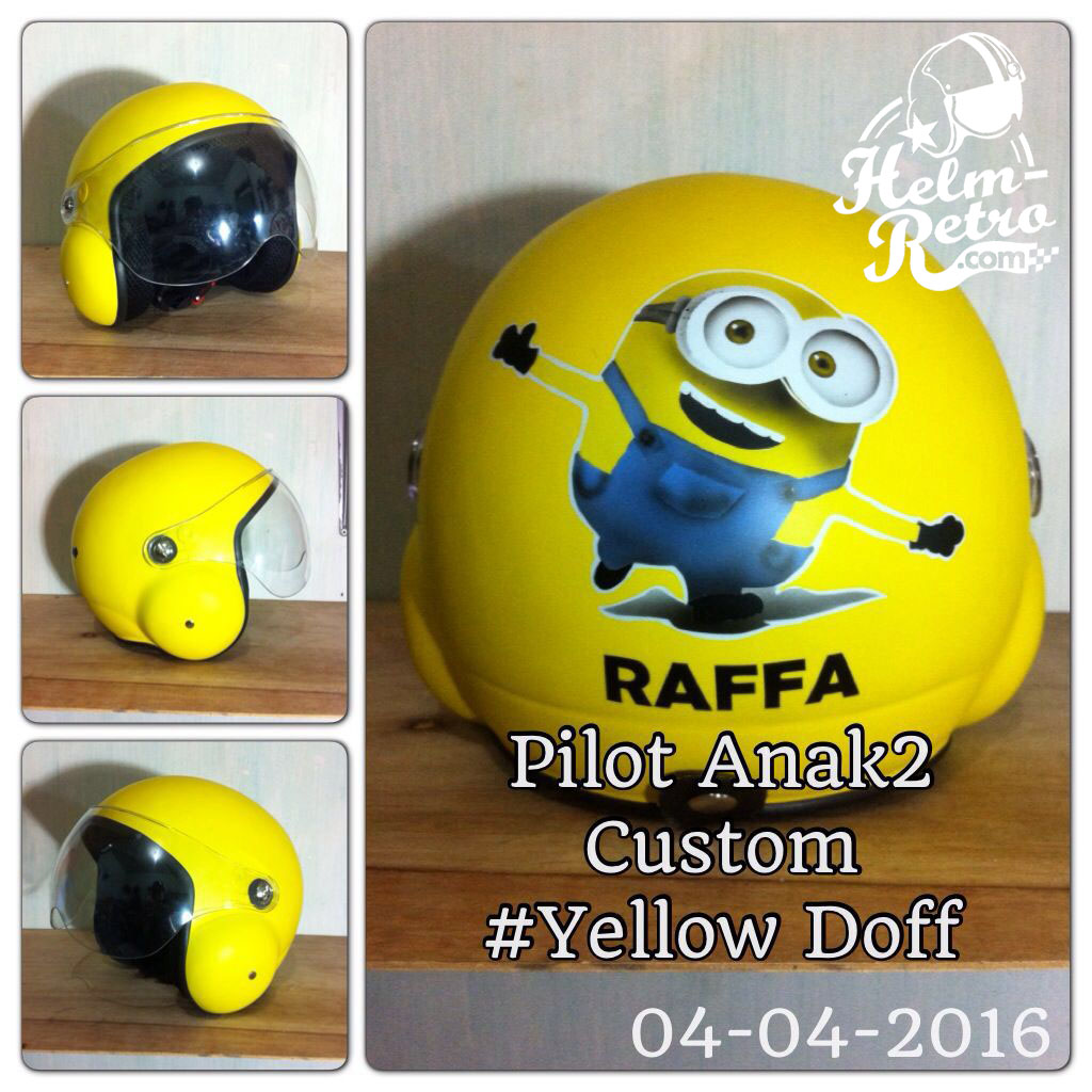 Helm Retro Custom: HELM ANAK CUSTOM