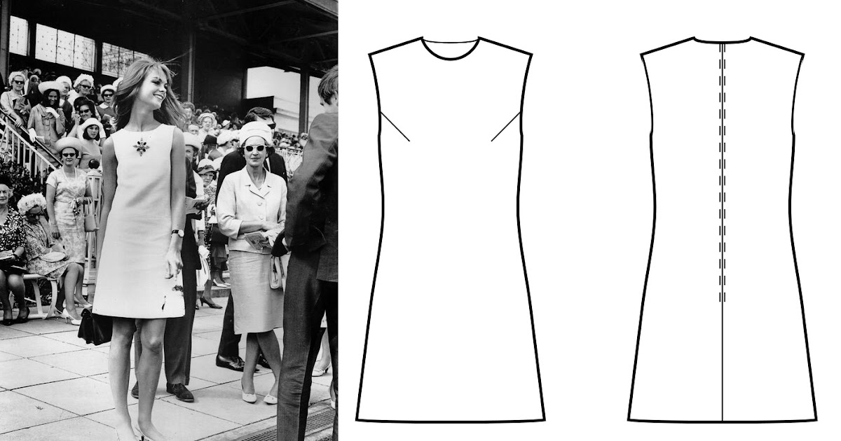 The Little Sewist: Sleeveless A-line mod dress pattern