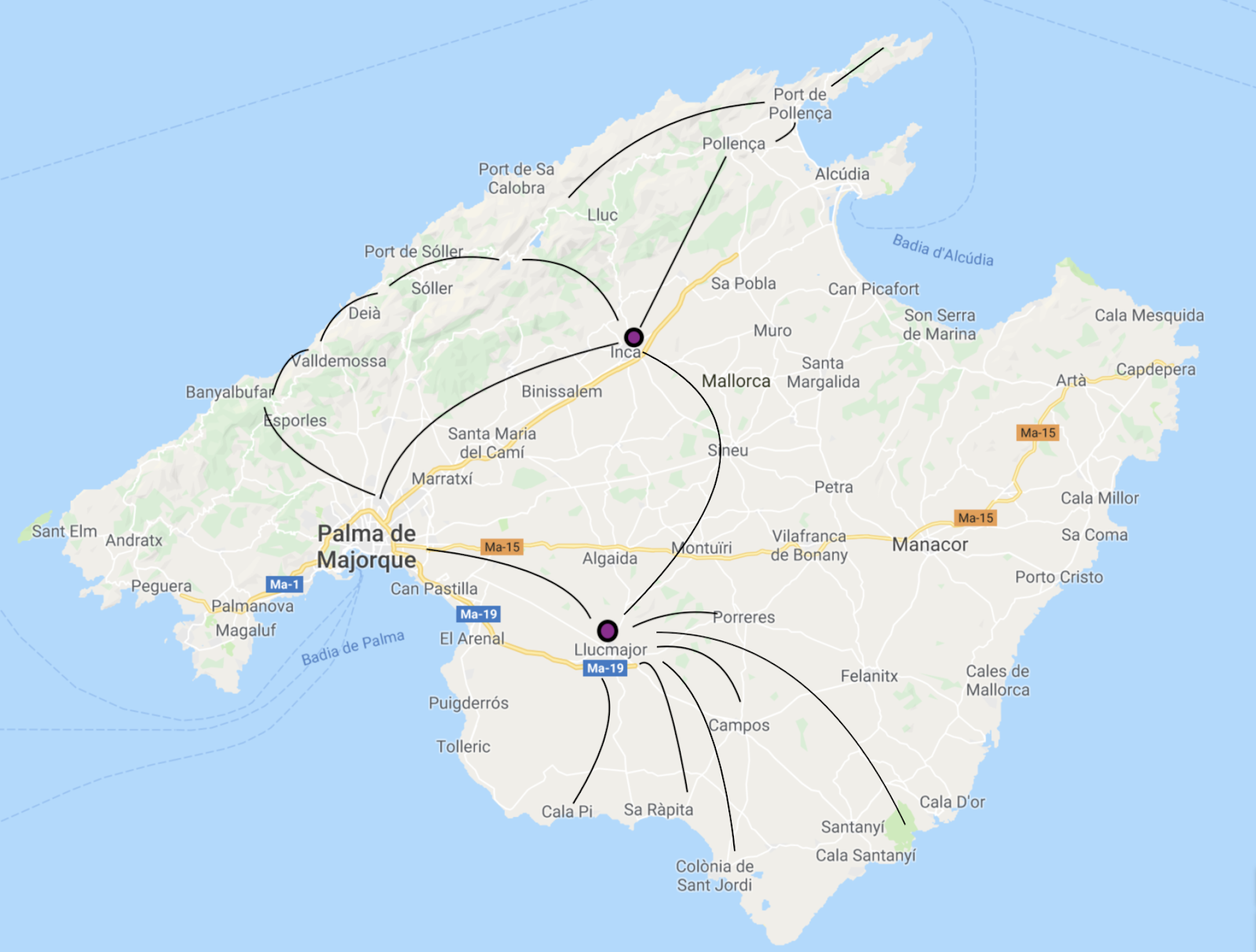 1 semaine sur l'île de Majorque : road trip en Vespa #1