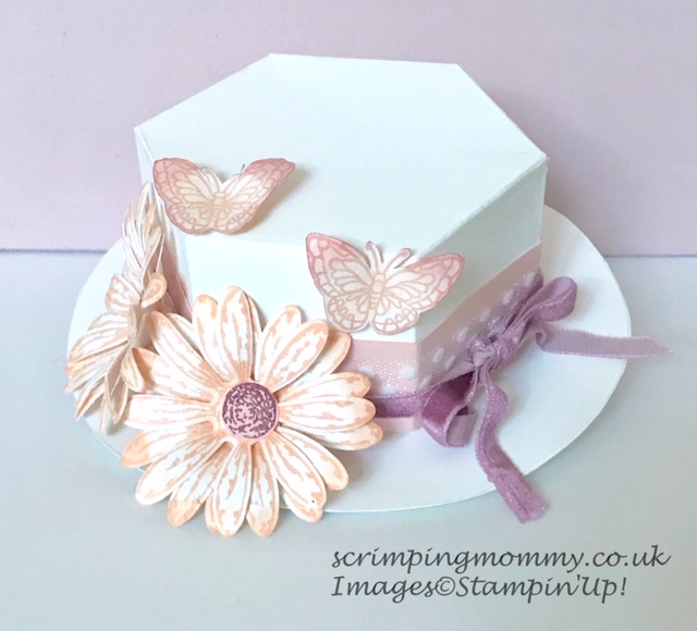 scrimpingmommy: Shabby chic hat box.