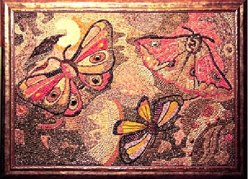 Seashell mosaic artwork ~ Art Craft Gift Ideas