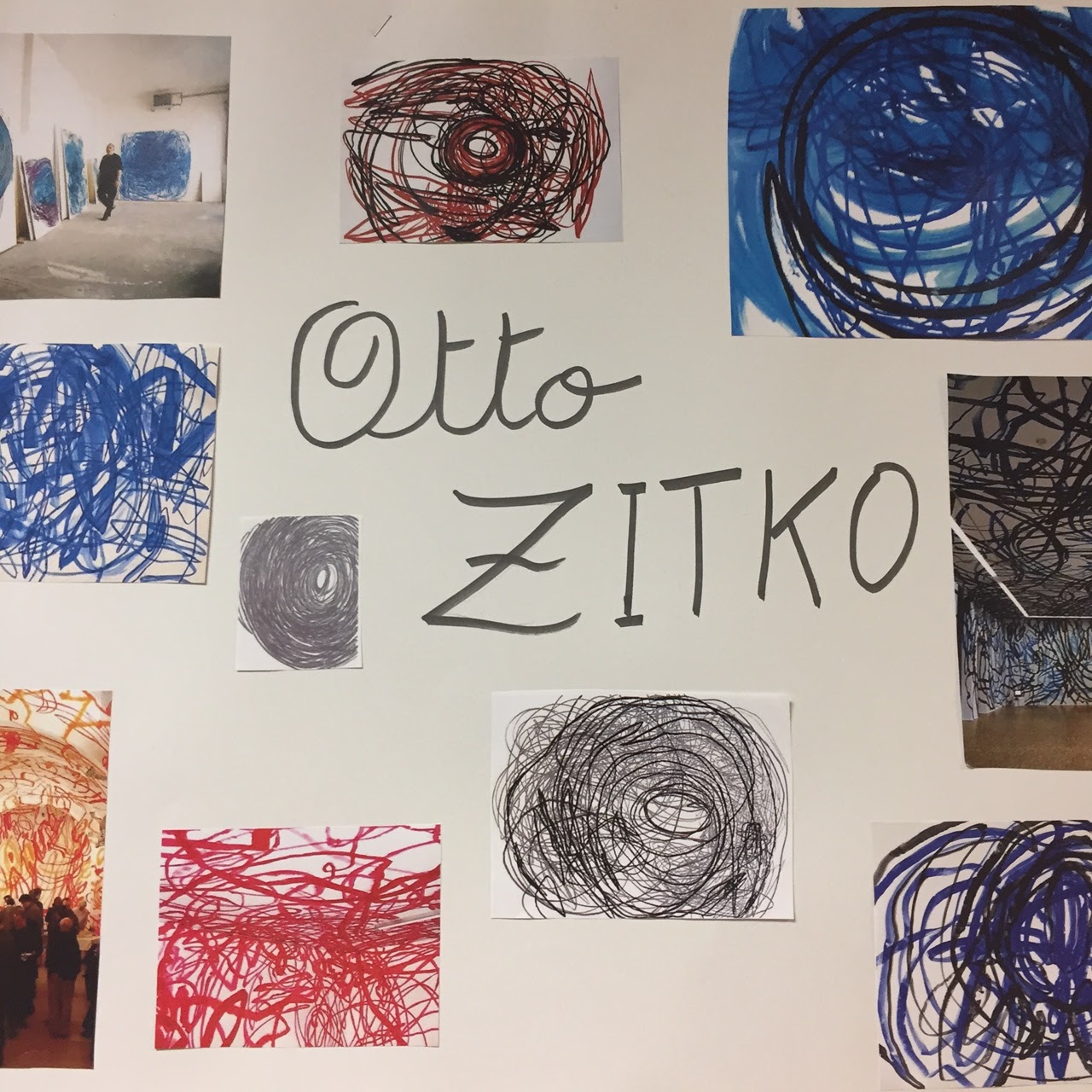 L'Ecole Française du Maine: Otto Zitko et gribouillis chez les petits...