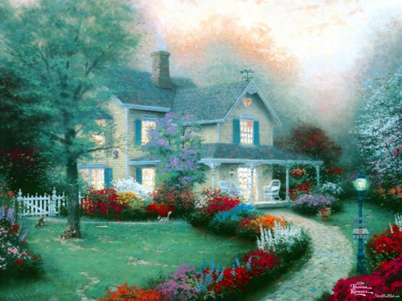 Selección de Paisajes variados de Thomas Kinkade