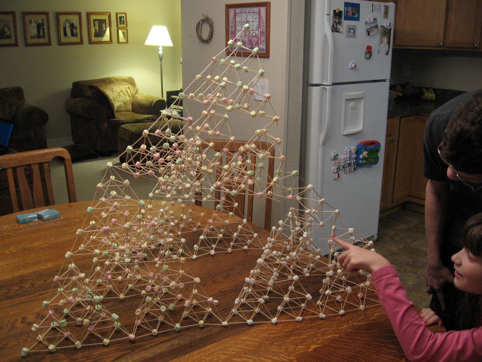 Almost Unschoolers: Building a Bigger Pyramid - Marshmallow and ...