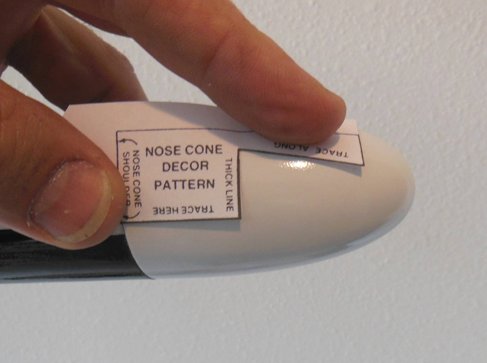 Model Rocket Building: Estes Mini Shuttle Build. Part 9, Nose Cone Mask