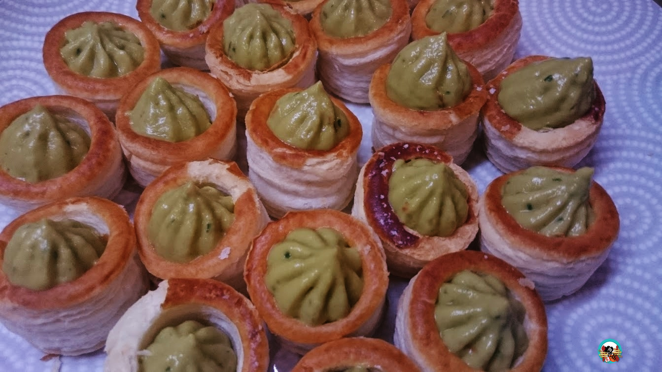Volovanes rellenos de guacamole - ¡Huele Bien!