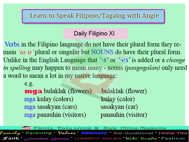 FDLS Online Magazine: Speak Filipino: How to Write Nouns in Plural Form