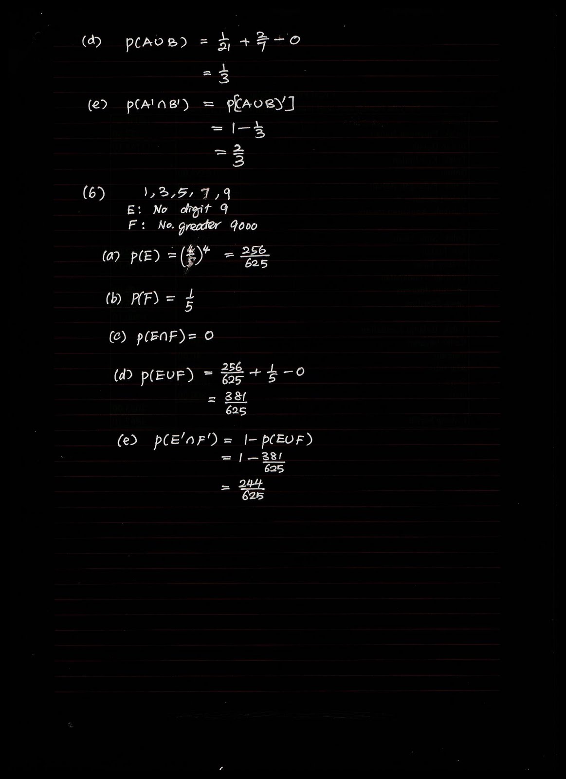 Stpm Mathematics T: PROBABILITY
