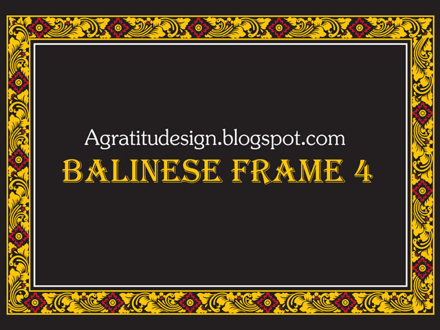 Vector Design of Balinese Carving | Agratitudesign Impression