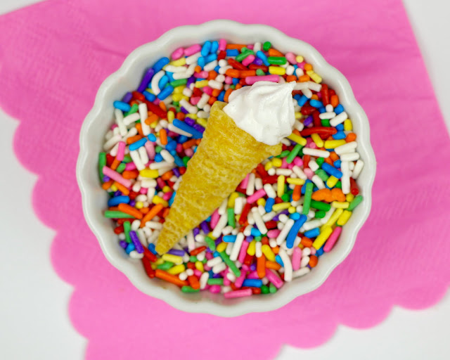 {VIDEO} Mini Bugle Ice Cream Cone Meringues - The Lindsay Ann