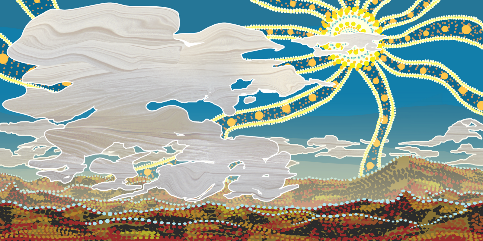 Alice Drawing...: Background art for Songlines