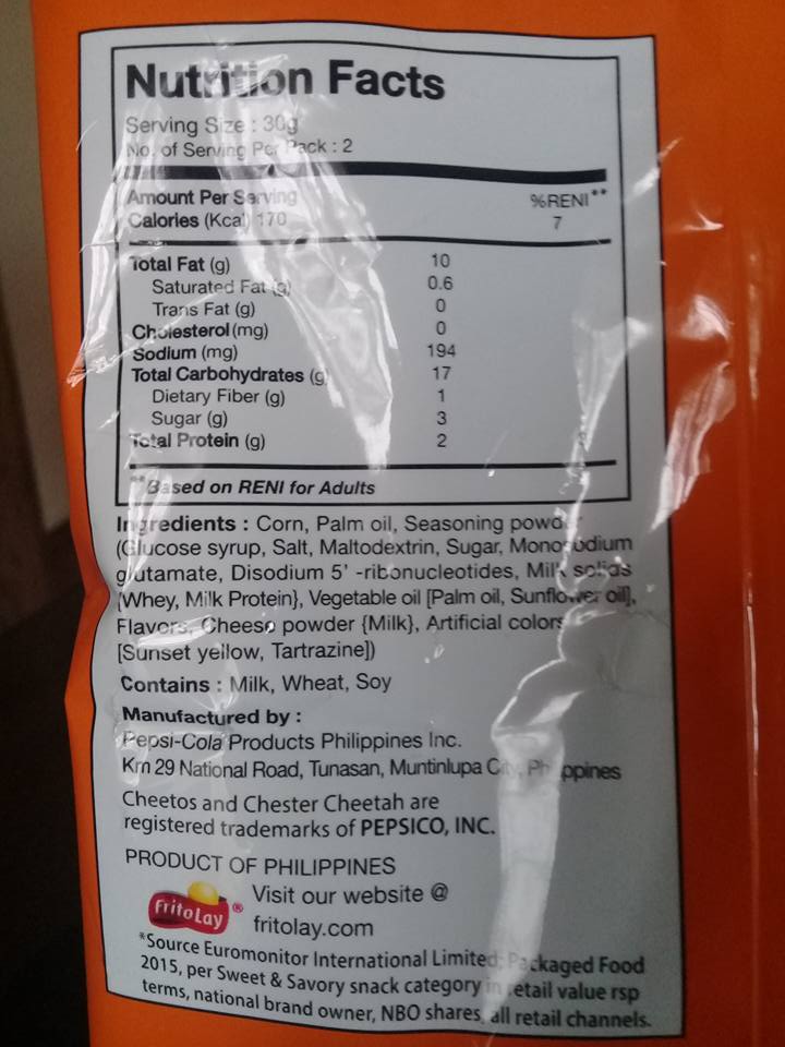 "Affordable" Cheetos Manufactured in the PH- A Bad Knockoff of the ...