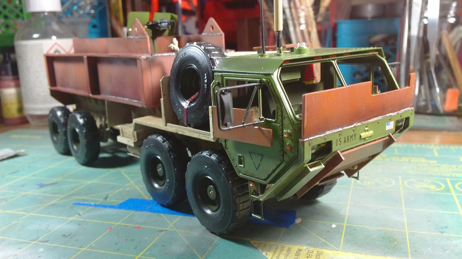 1/35 M977 HEMTT GUN TRUCK ITALERI WEATHERING