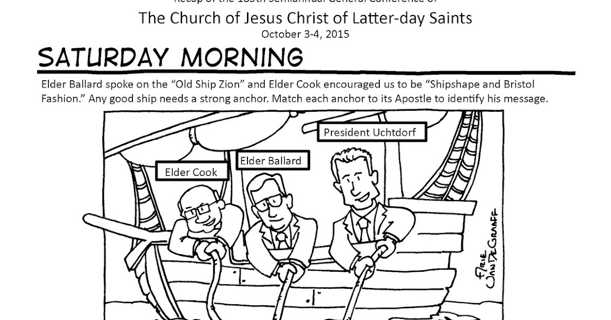 Ward Cartoonist: October 2015 General Conference Recap Packet