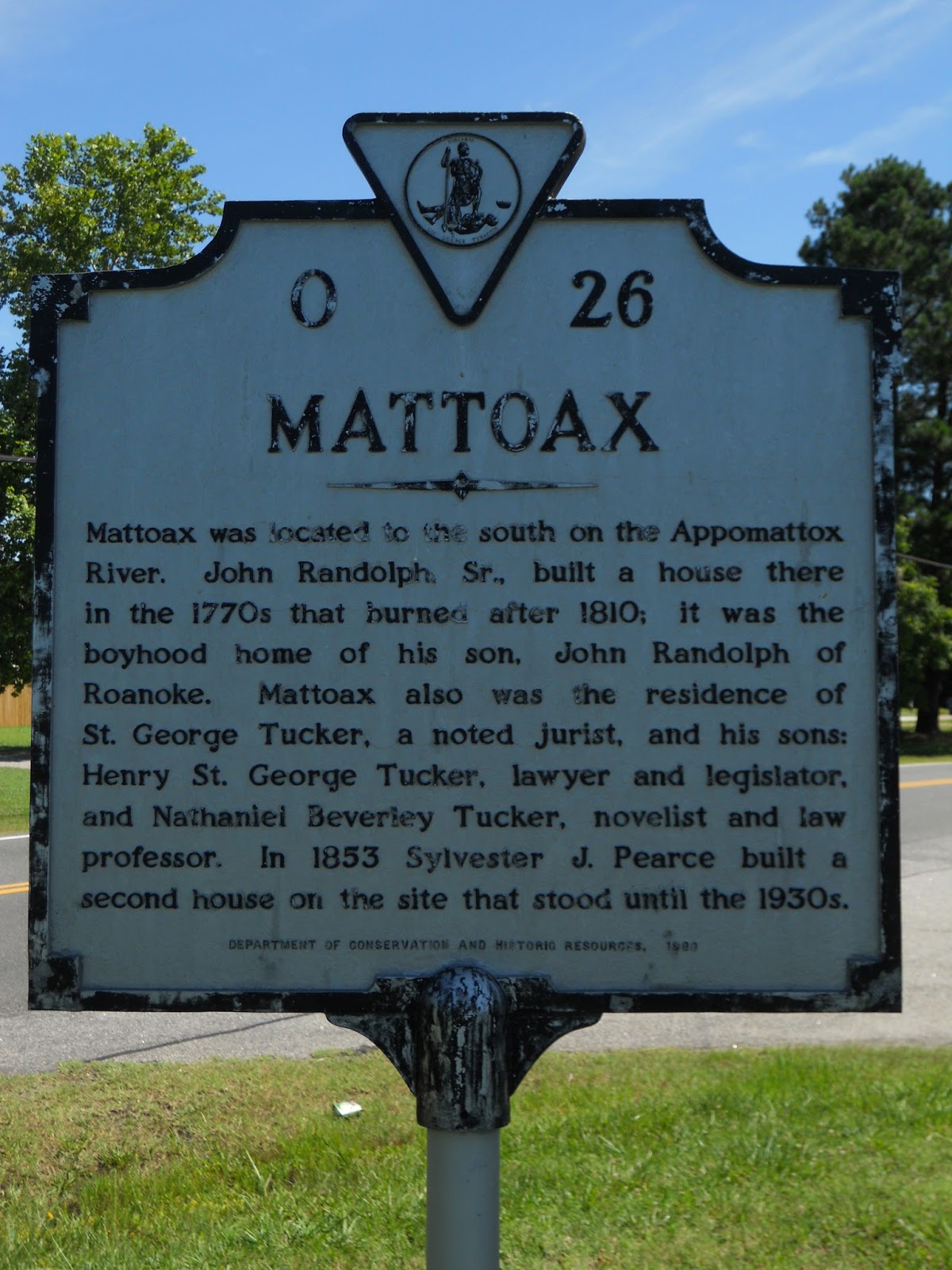 Random Thoughts on History: Mattoax Plantation