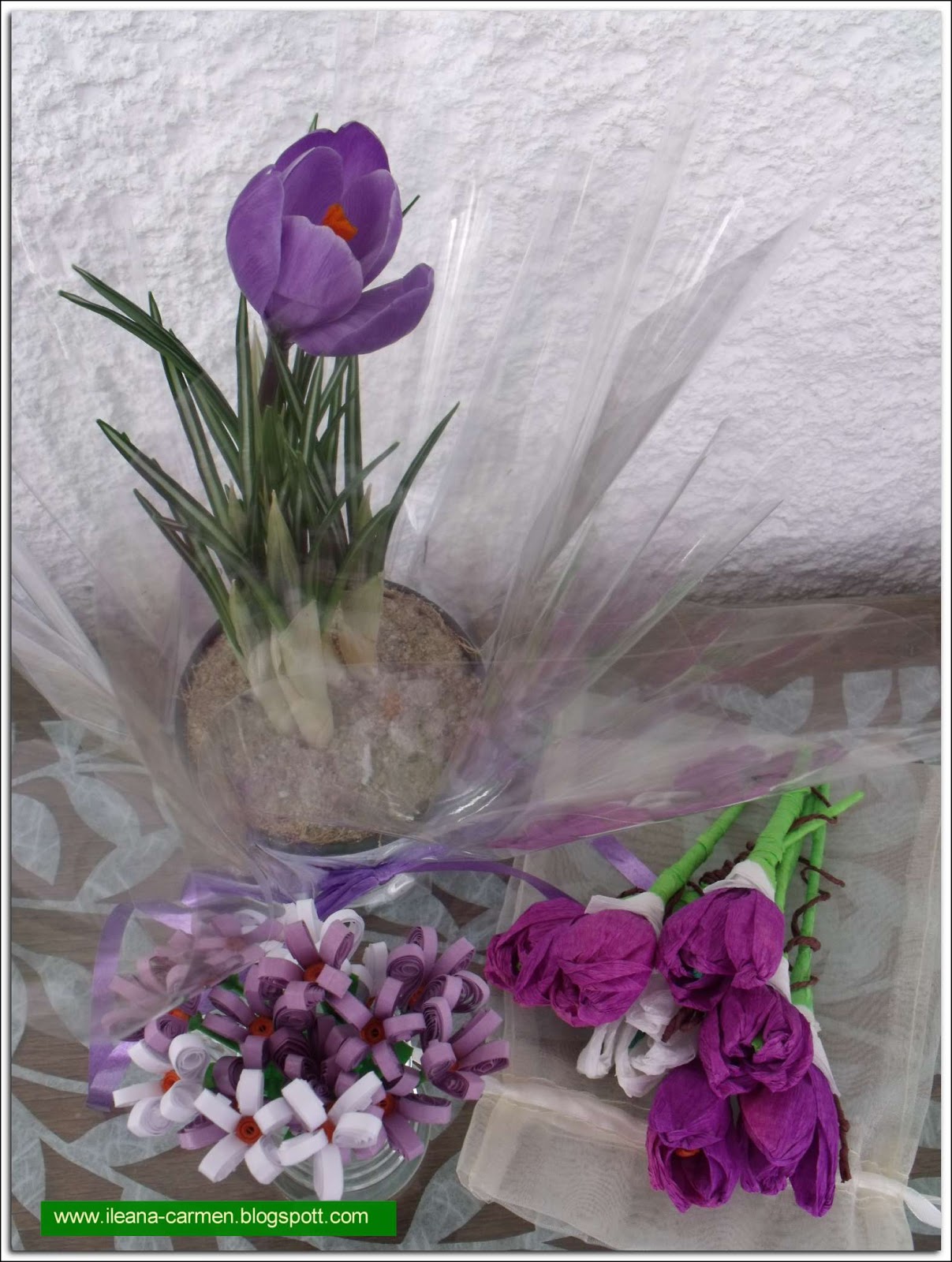 hobbies: TUTORIAL - 3d Crocuses Made by Quilling Method