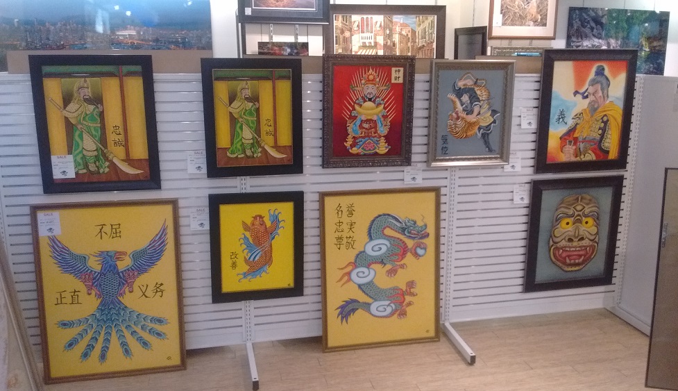 Gangsters Out Blog: Clay Roueche paintings on display at Blue Lotus