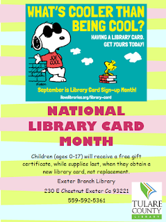 Tulare County Library News and Events: September is National Library ...