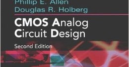 CMOS Analog Circuit Design 2nd Edition by Allen, Holberg | PDF ARCADE