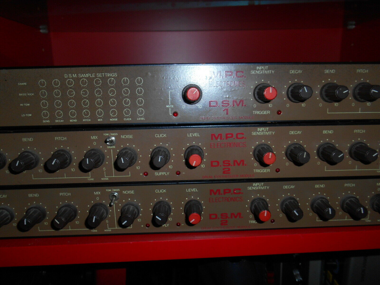 MATRIXSYNTH: M.P.C. DRUM SYNTH MODULE 1 AND 2 PERCUSSIVE RACK