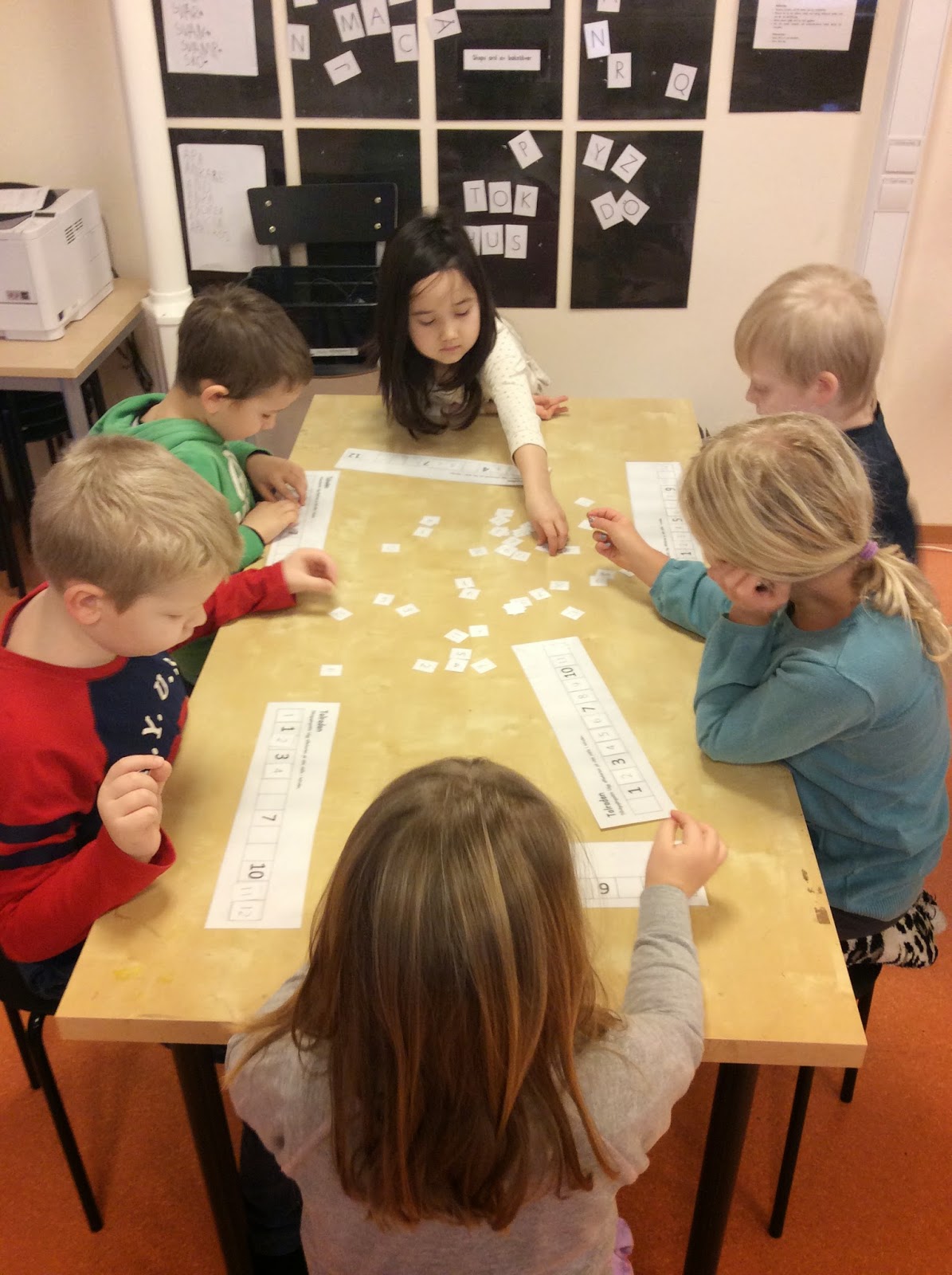 Förskoleklass C: Matte-spel!