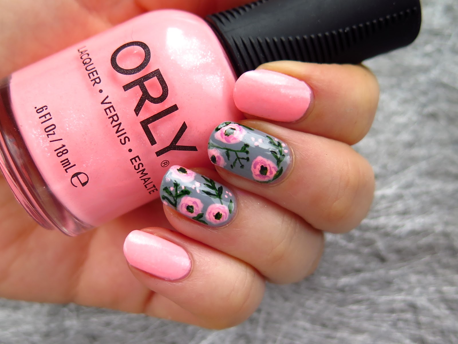 Lakier Orly "Trendy" i zdobienie paznokci w wiosenne kwiaty ...