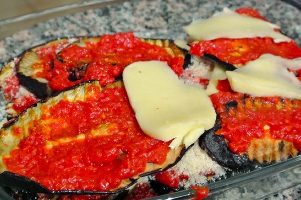 Baked Eggplant With Cheese Recipe ~ Carole Recipes