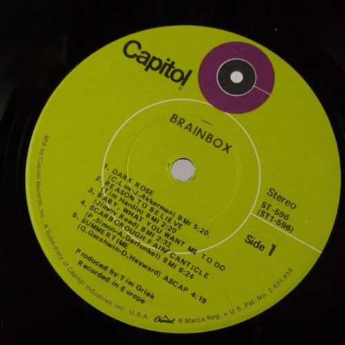 Rock On Vinyl: Brainbox - Selftitled (1969) + Bonus Tracks