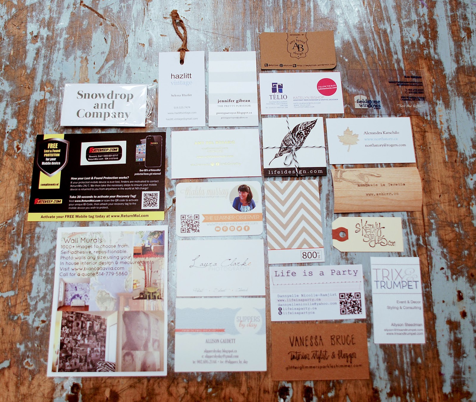 Blogger Business Card Inspiration - Rambling Renovators