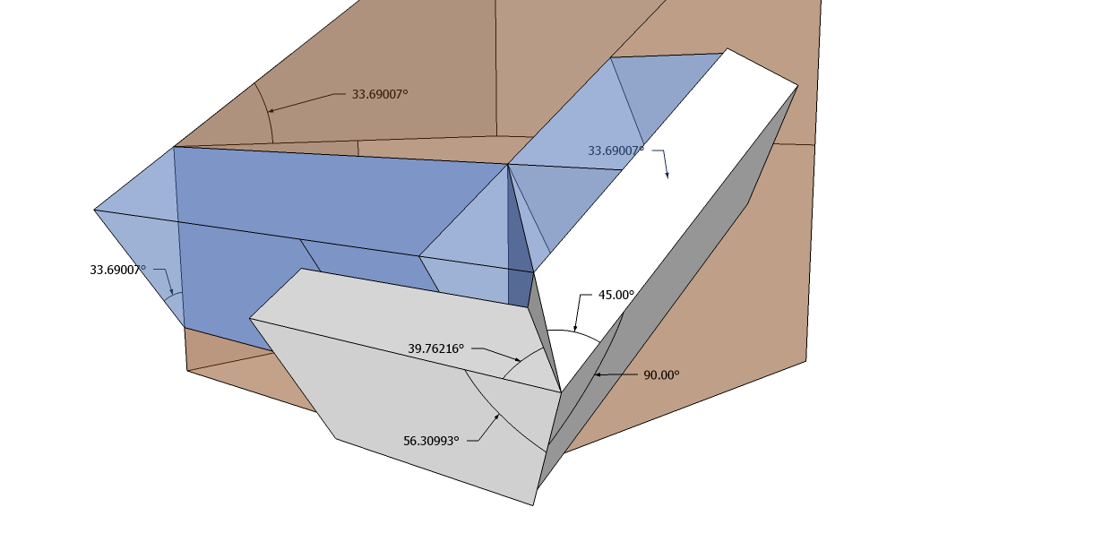 Exterior Rake Crown Moulding Angles jig