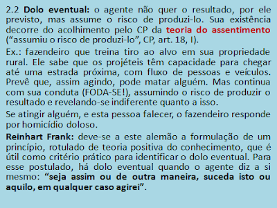 OFICINA DE IDEIAS: DICAS DE DIREITO PENAL - CRIME DOLOSO (III)