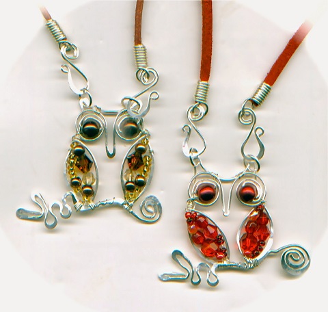 Fun Wire Wrapped Owl Jewelry Tutorials / The Beading Gem